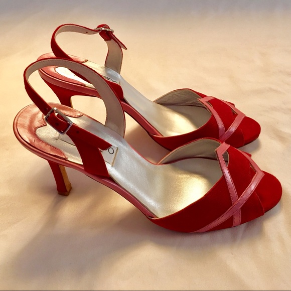 Jimmy Choo Couture | Shoes | Jimmy Choo Couture Red Pink Handmade By ...